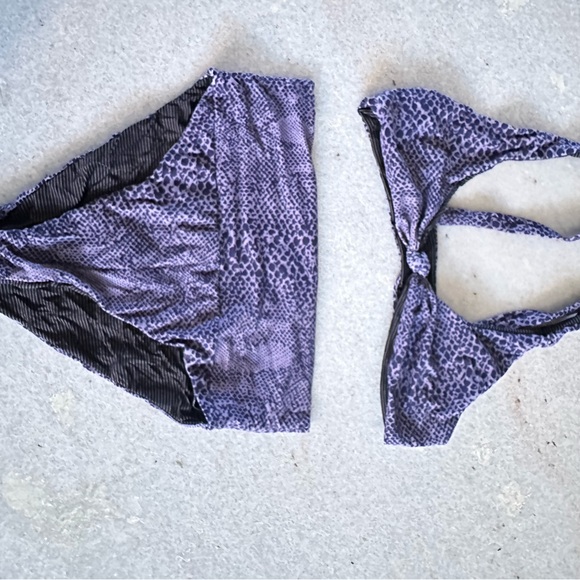 acacia swimwear | Swim | Acacia Swimwear Purple Animal Print Bikini Set ...